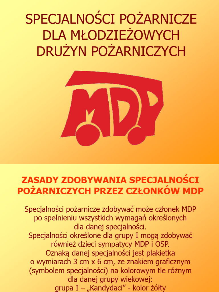 Prezentacja Specjalności MDP | PDF