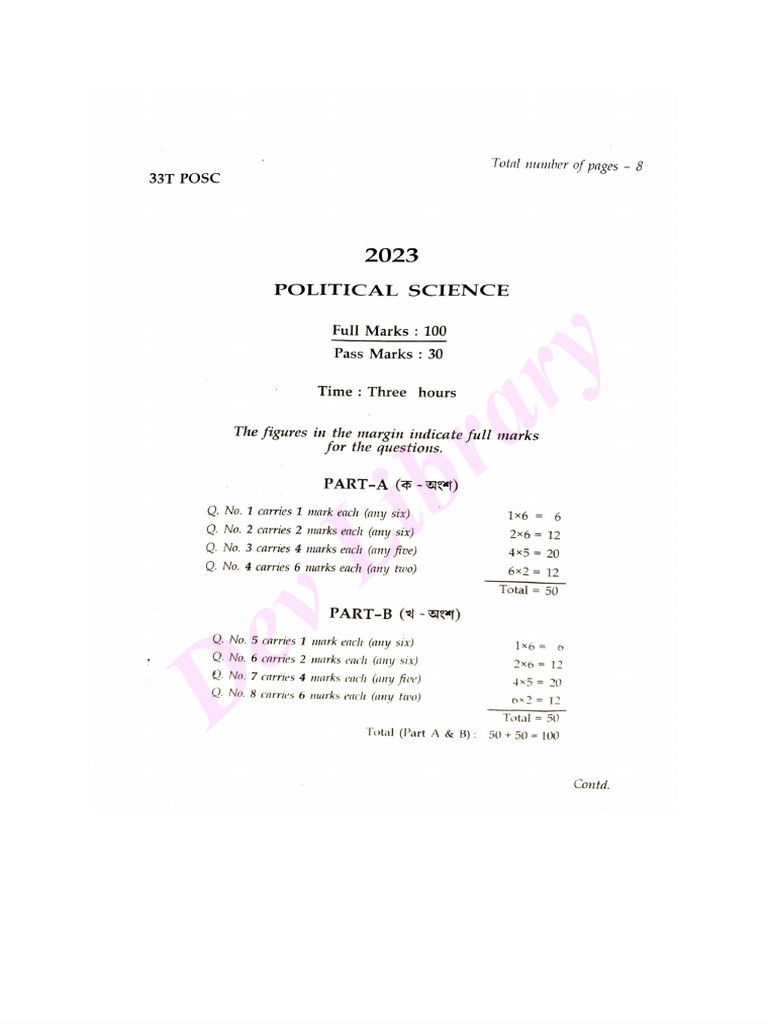 Political Science 2023 | PDF
