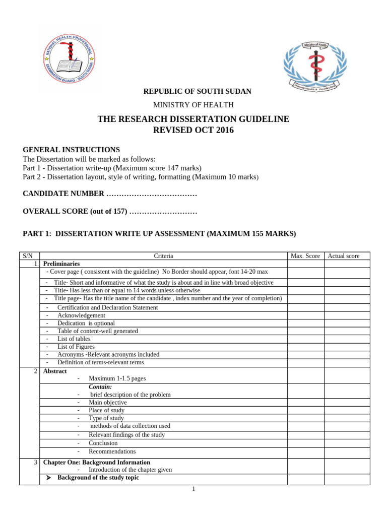 Dissertation Guideline Amended 2016.docstudent Copy-1 | PDF | Thesis | Data