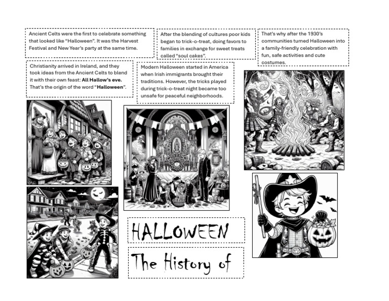 History of Halloween Worksheet | PDF | History