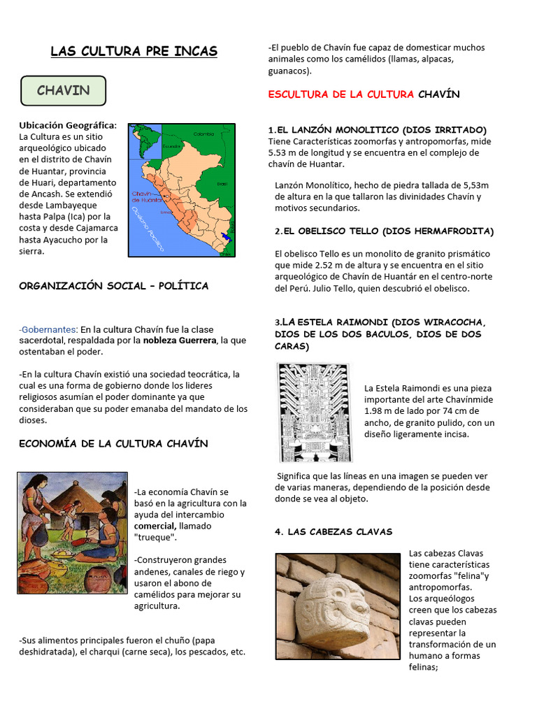 LAS CULTURA PRE INCA-cleofe-2024-OK | PDF
