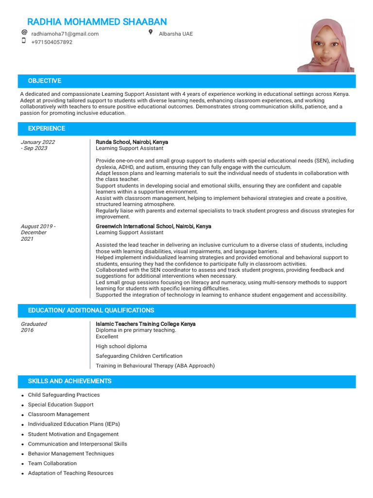 CV_2024110617015583 | PDF | Learning Disability | Individualized ...