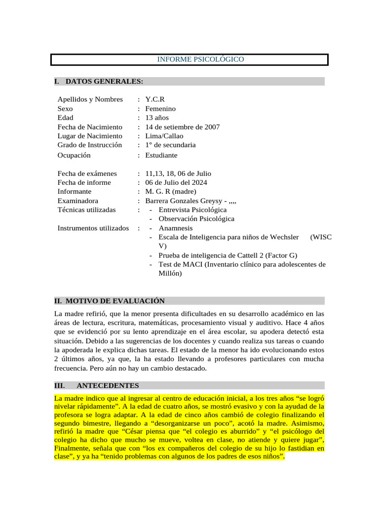 Informe Ii | PDF | Las emociones | Comportamiento