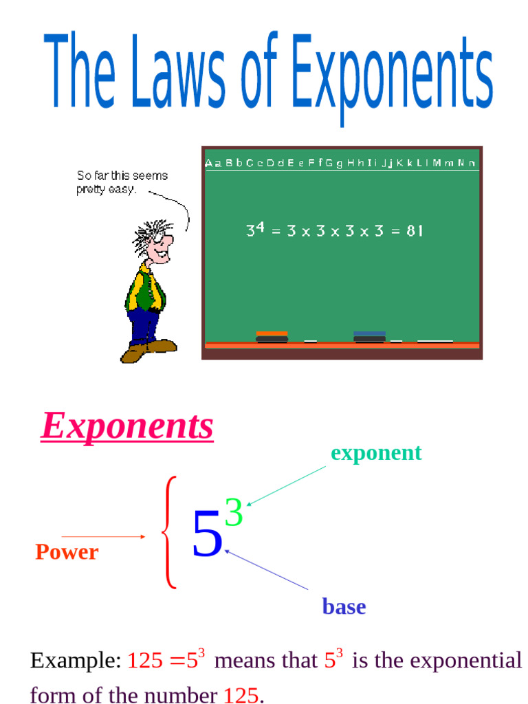 Laws of Exponents | PDF | Elementary Mathematics | Abstract Algebra
