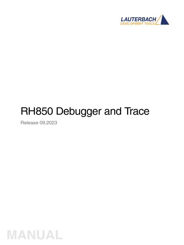 (Trace32) Debugger rh850 | PDF | Debugging | Usb