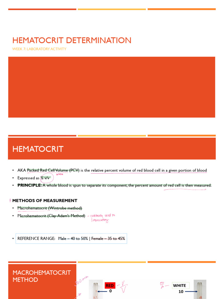 Hematocrit Lab Guide for Students | PDF | Science & Mathematics