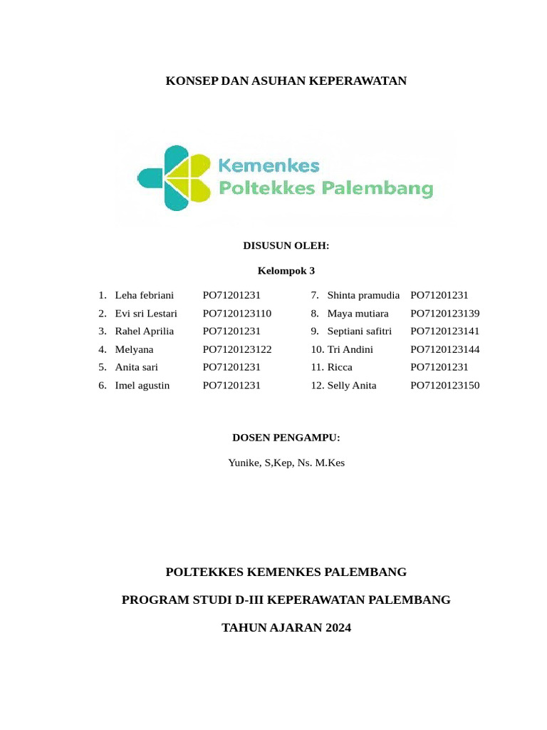 Askep Dokep Kel 3-1 | PDF