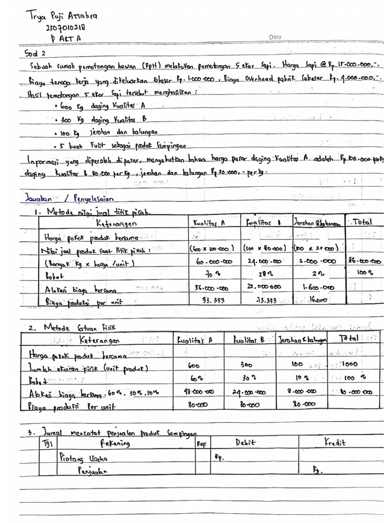 Tugas Akt Biaya | PDF