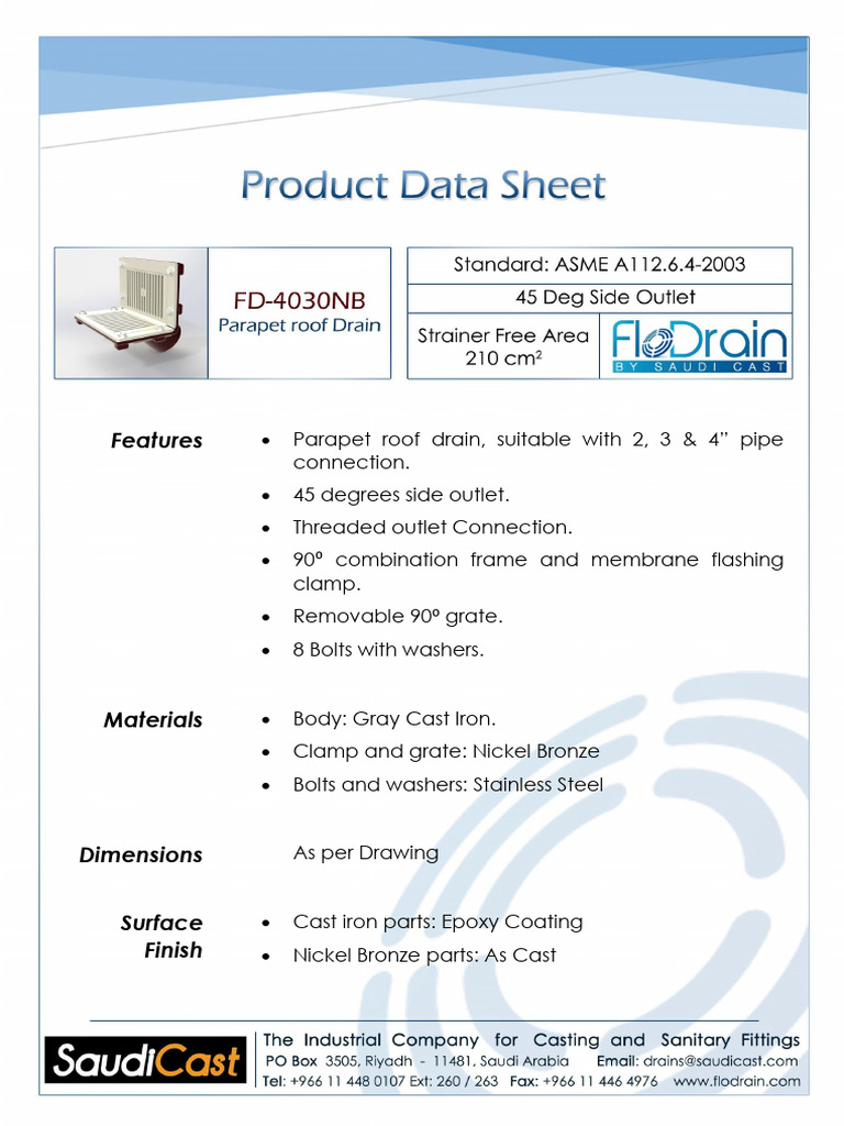 FD-4030NB-Data-Sheet-1 | PDF