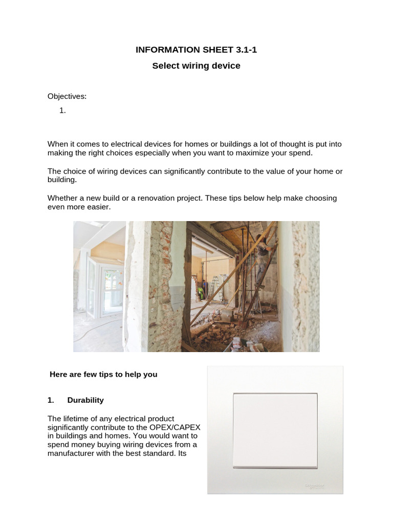 SPTC - Instructional Materials - Eim NC Ii | PDF | Electrical Wiring ...