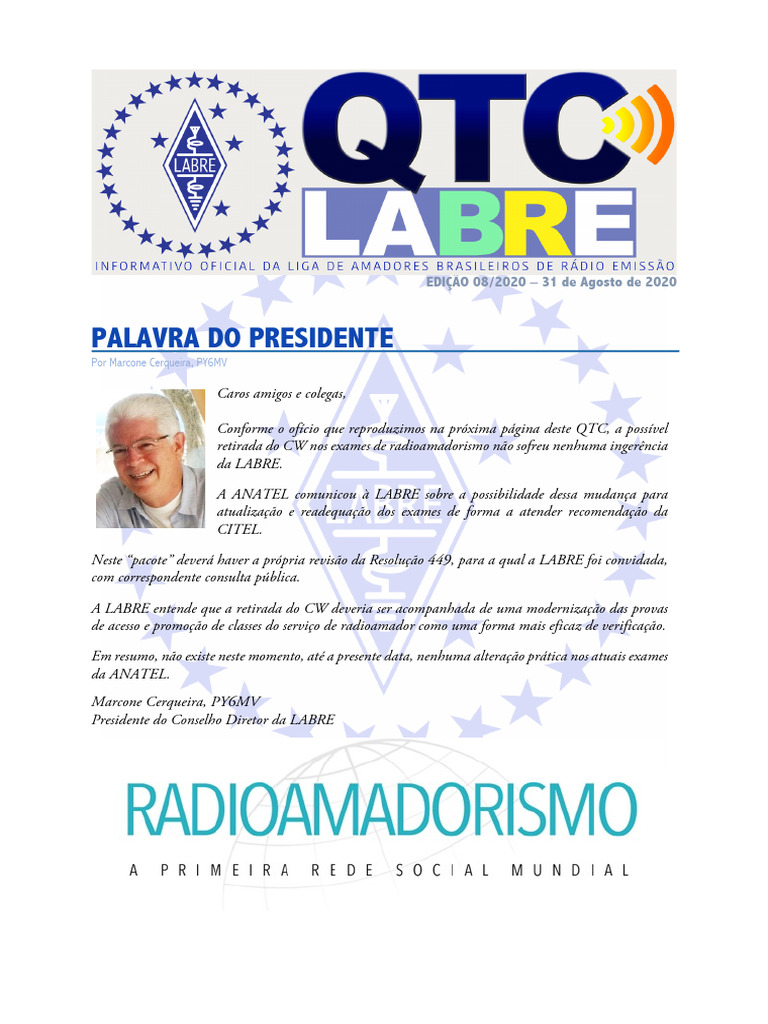 QTC Labre 08.2020 - CW | PDF | Radioamadorismo
