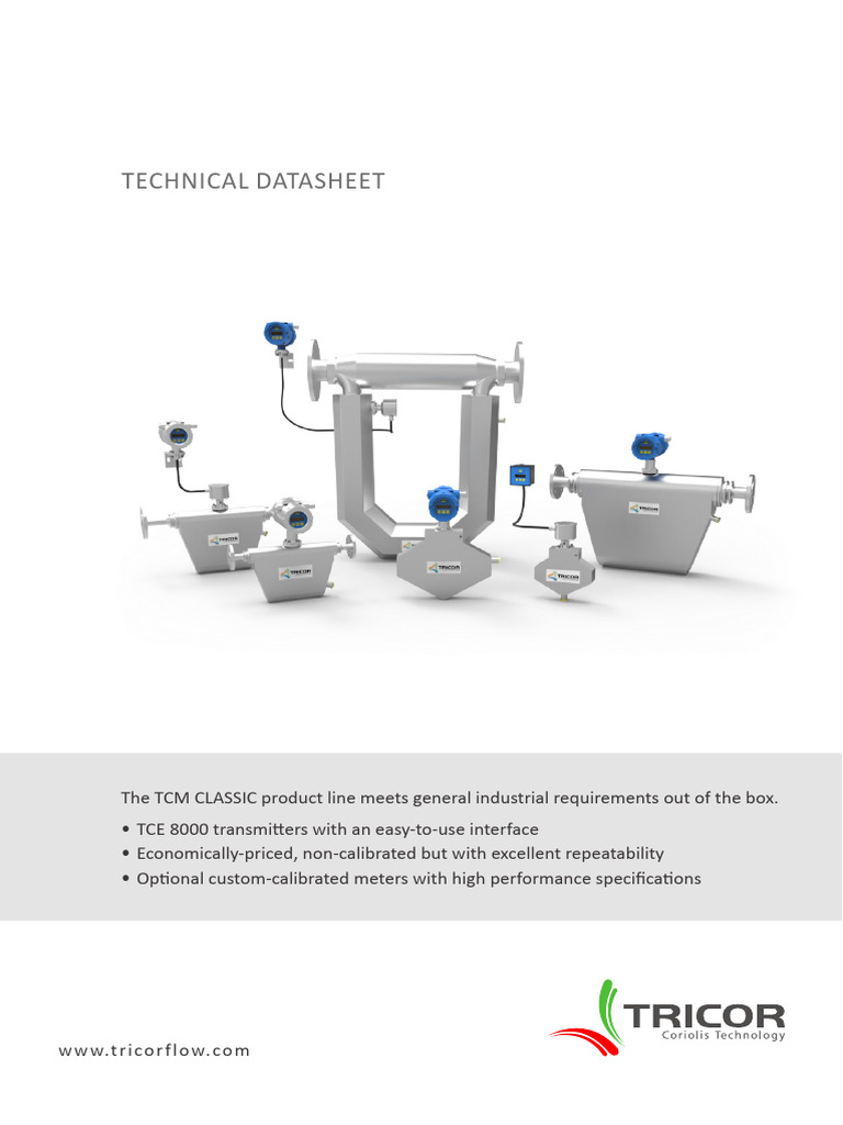 TCM E68 Classic D en 180729 E018 | PDF | Flow Measurement | Density