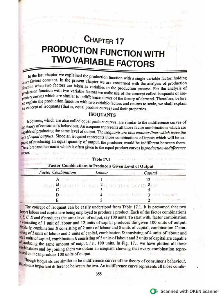17-Production Function With Two Variable Input) - ISO-QUANT and ISO-COST - Producer's ...