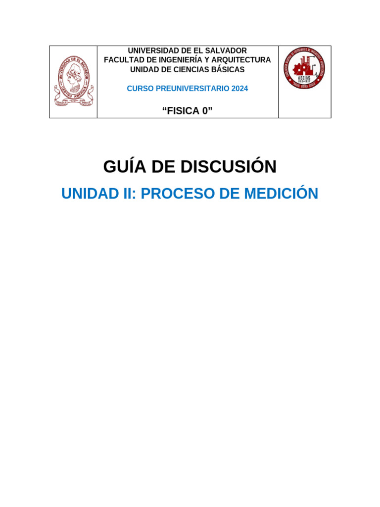 Guía de Discusión: Proceso de Medición 2024 | PDF | Medición ...