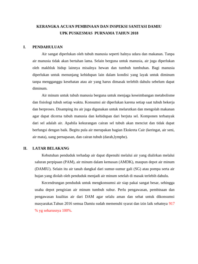 KAK PEMBINAAN & IS DAMIU Baru | PDF