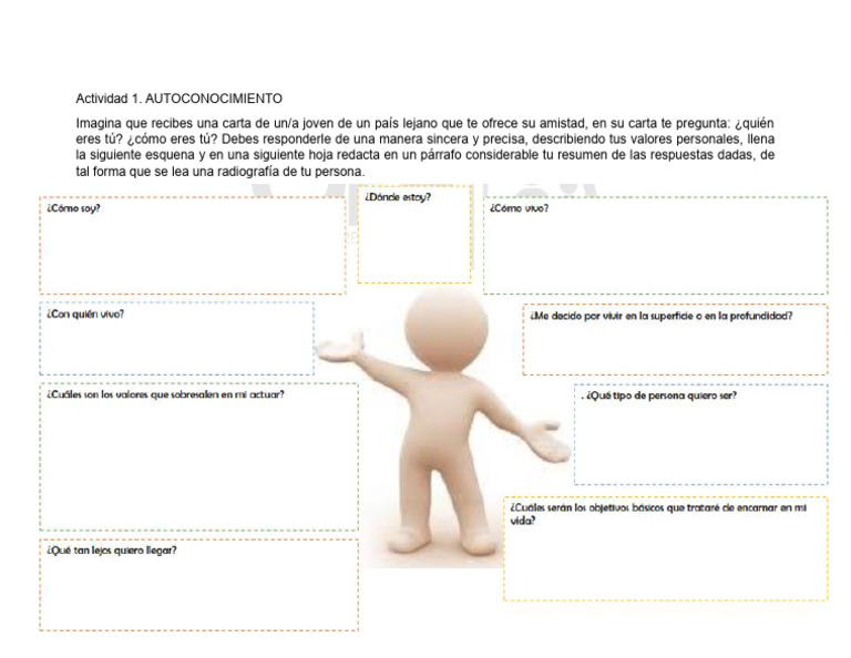 Actividad 1. AUTOCONOCIMIENTO | PDF | Ficción general