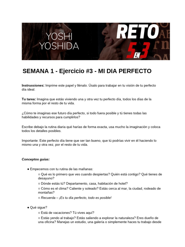2.5.4 Mi Dia Perfecto | PDF