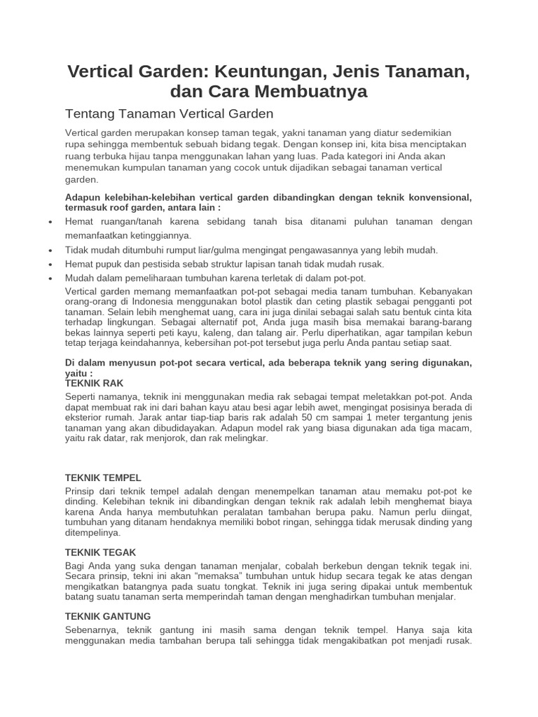 Vertical Garden | PDF