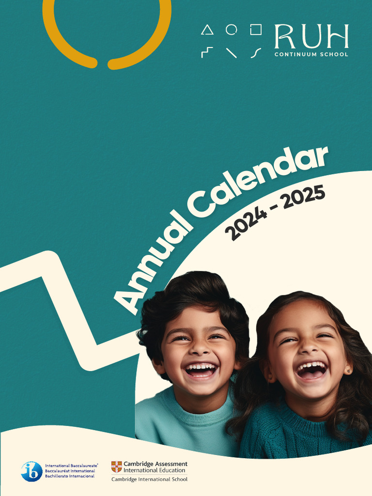 Ruh Continuum School - Annual Calendar 2024-25 | PDF