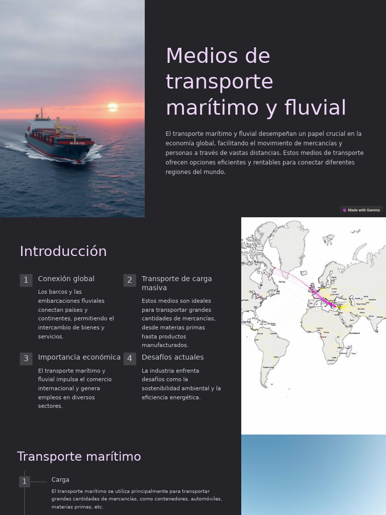 Medios de Transporte Maritimo y Fluvial | PDF | Transporte | Crucero