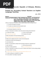TESOL Sample Test 1 | PDF | Learning | Teachers