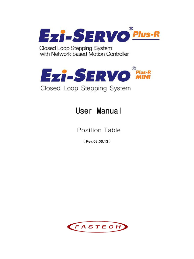 UserManual (EziSERVO PlusR) - PositionTable (Eng) | PDF | Computer File | Button (Computing)