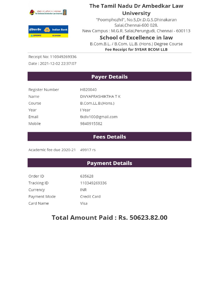 Soel Full First Year Pymt - Dec 2 2021 | PDF