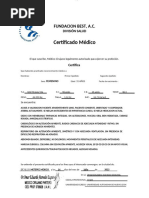 Certificado Medico Similares | PDF