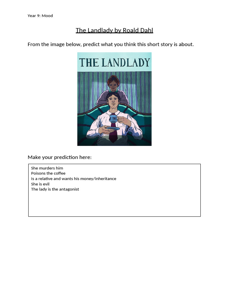 Mood and The Landlady | PDF