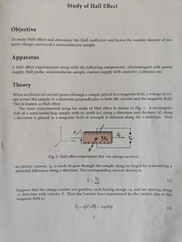 Hall Effect | PDF