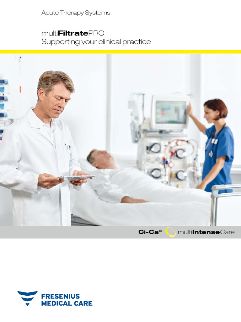 MRHD0001 multiFiltratePRO Sales Brochure | PDF | Intensive Care Unit ...