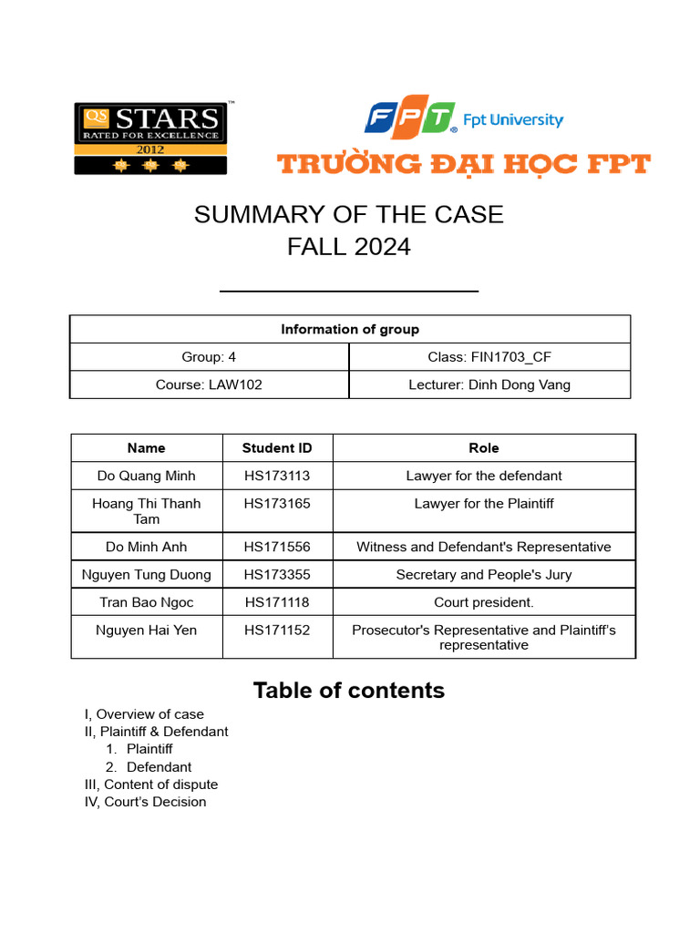 Group 4 - Law102 | PDF | Payments | Hanoi