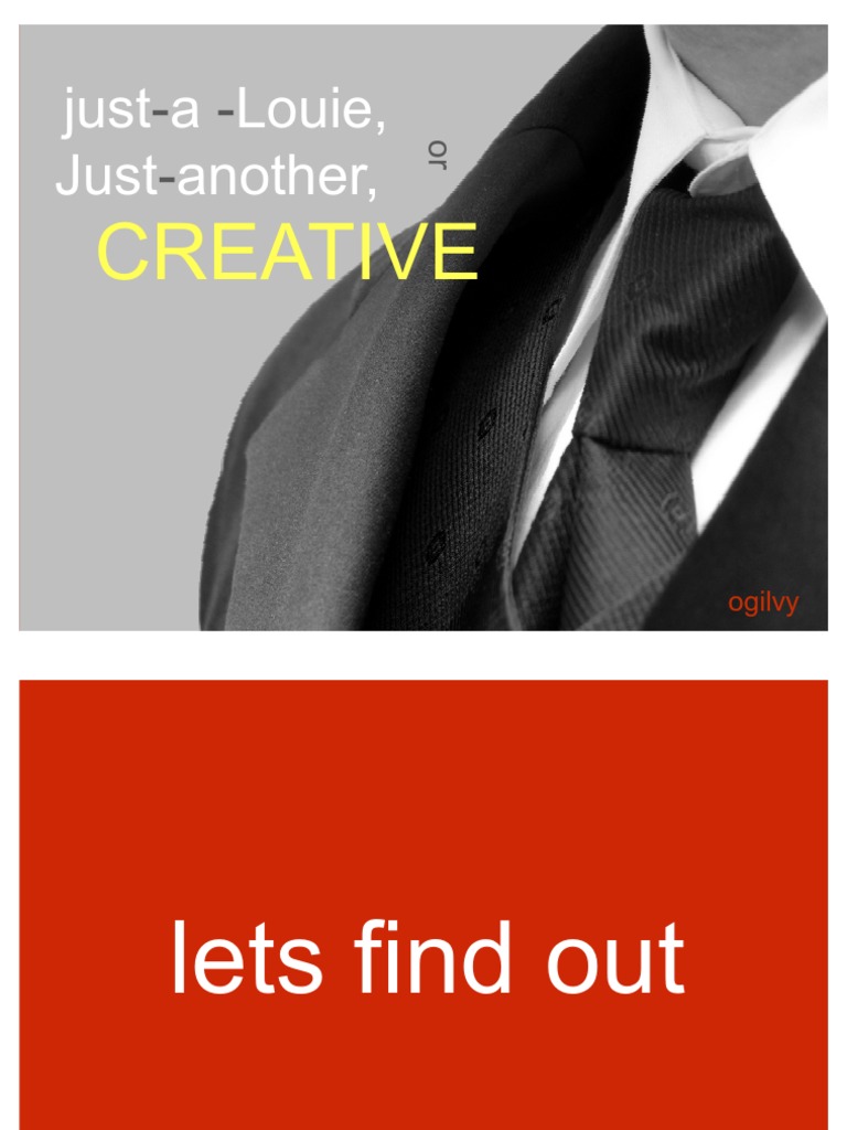 Louie Alexander Creative Submission Ogilvy1 | PDF
