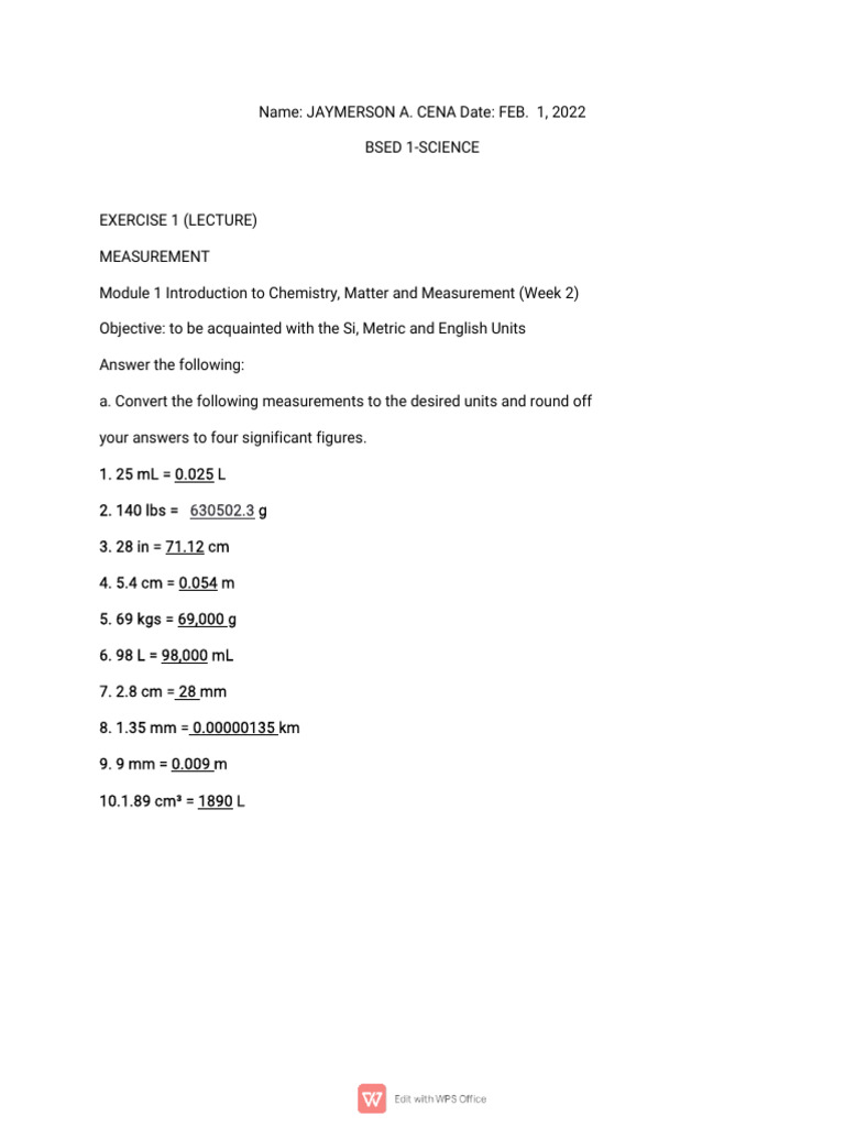 Chemistry Measurement Basics | PDF