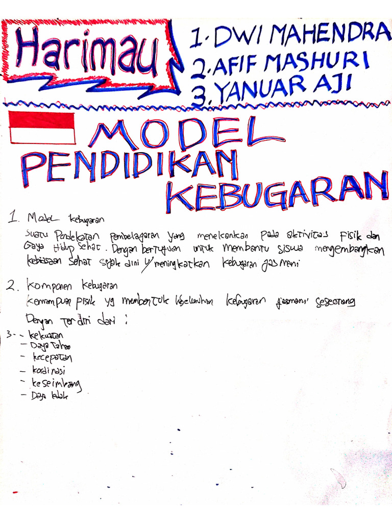 Model Pendidikan Kebugaran | PDF