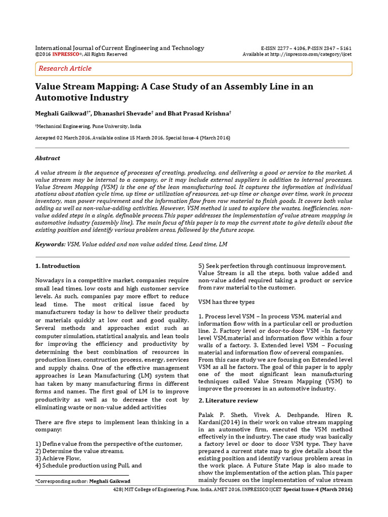 Paper Documents | PDF | Lean Manufacturing | Production And Manufacturing