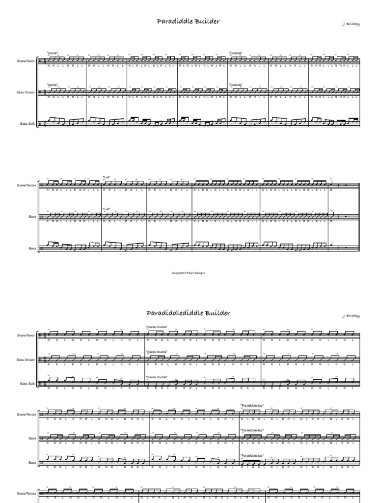 Paradiddles | PDF