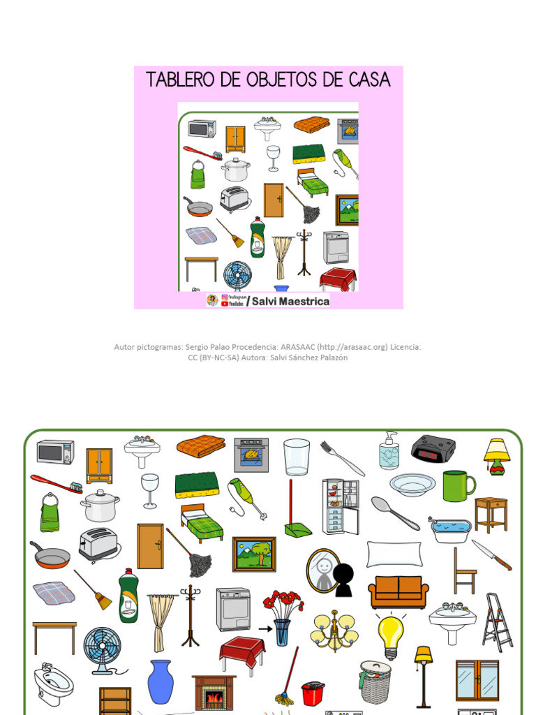 Tablero de Objetos de La Casa | PDF