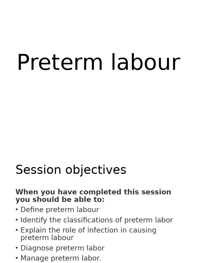 Preterm Labor | PDF | Preterm Birth | Pregnancy