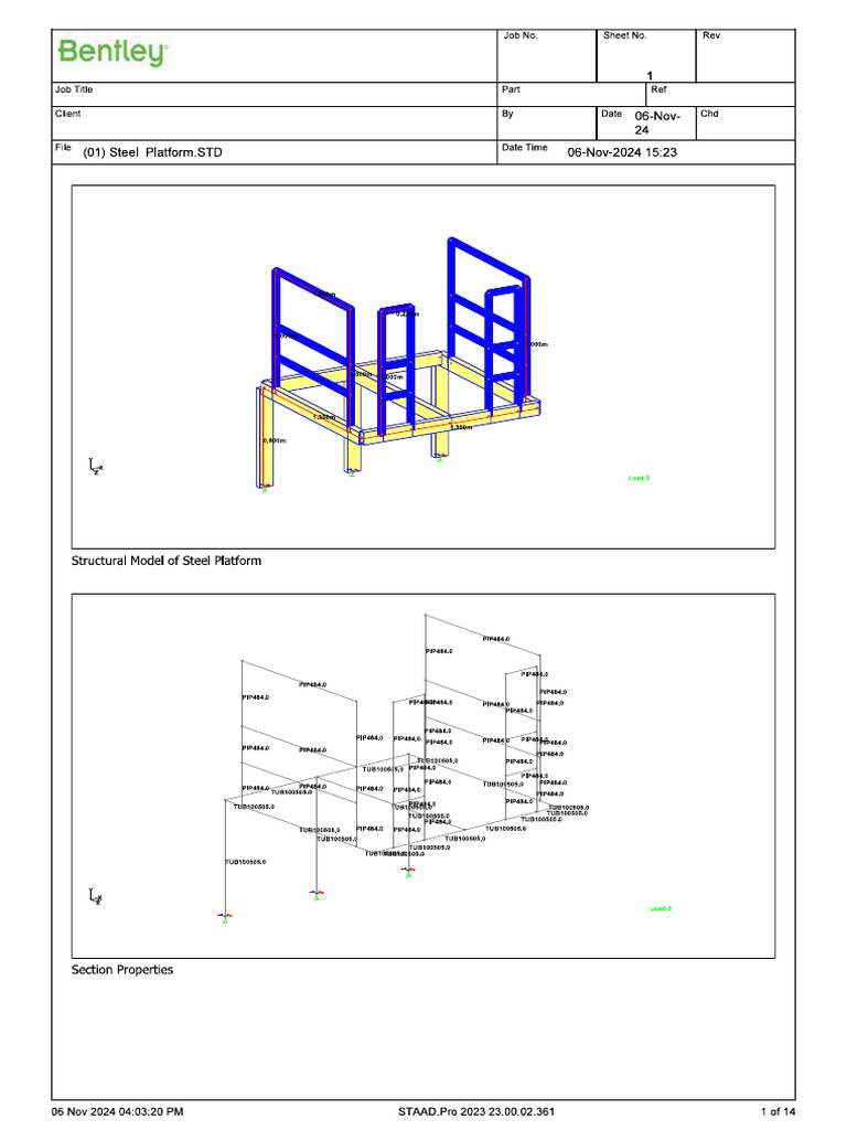 Section 3.1B - STAAD - FINAL | PDF