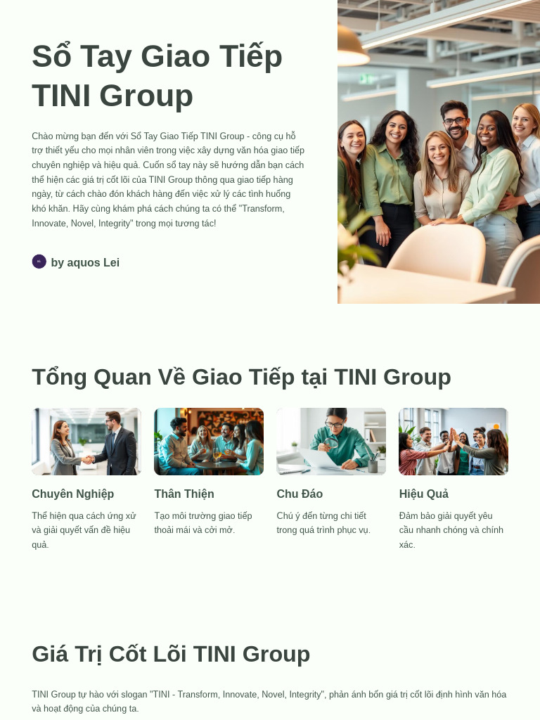 So Tay Giao Tiep TINI Group | PDF