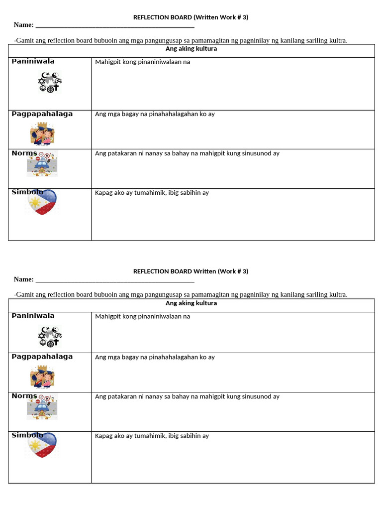 Reflection Board | PDF