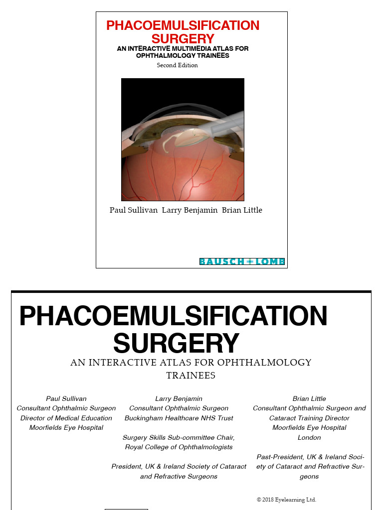 Phacoemulsification Surgery An Interactive Multimedia Atlas | PDF | Ophthalmology | Pump