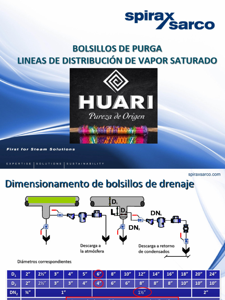 Bolsillos de Purga - Spirax Sarco-Cbn Huari | PDF | Temperatura | Vapor ...