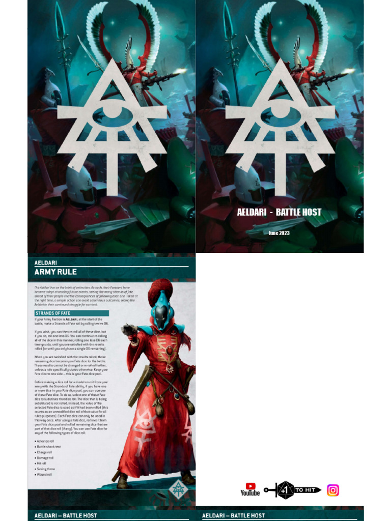 Aeldari - Battle Host Booklet | PDF