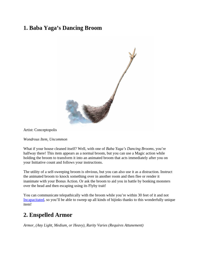 2024 Dungeon Master’s Guide Items | PDF | Self-Improvement