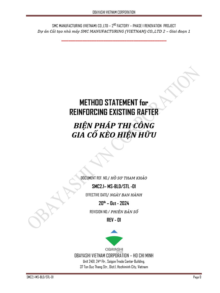 SMC2.1 - MS For Reinforcing Steel Rafter Rev01 | PDF