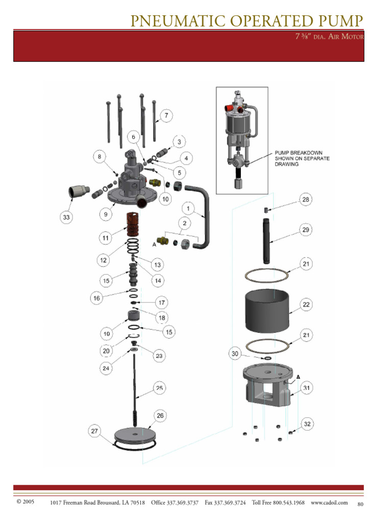 CAD Control Systems Pneumatic Operated Pump | PDF | Pump | Valve
