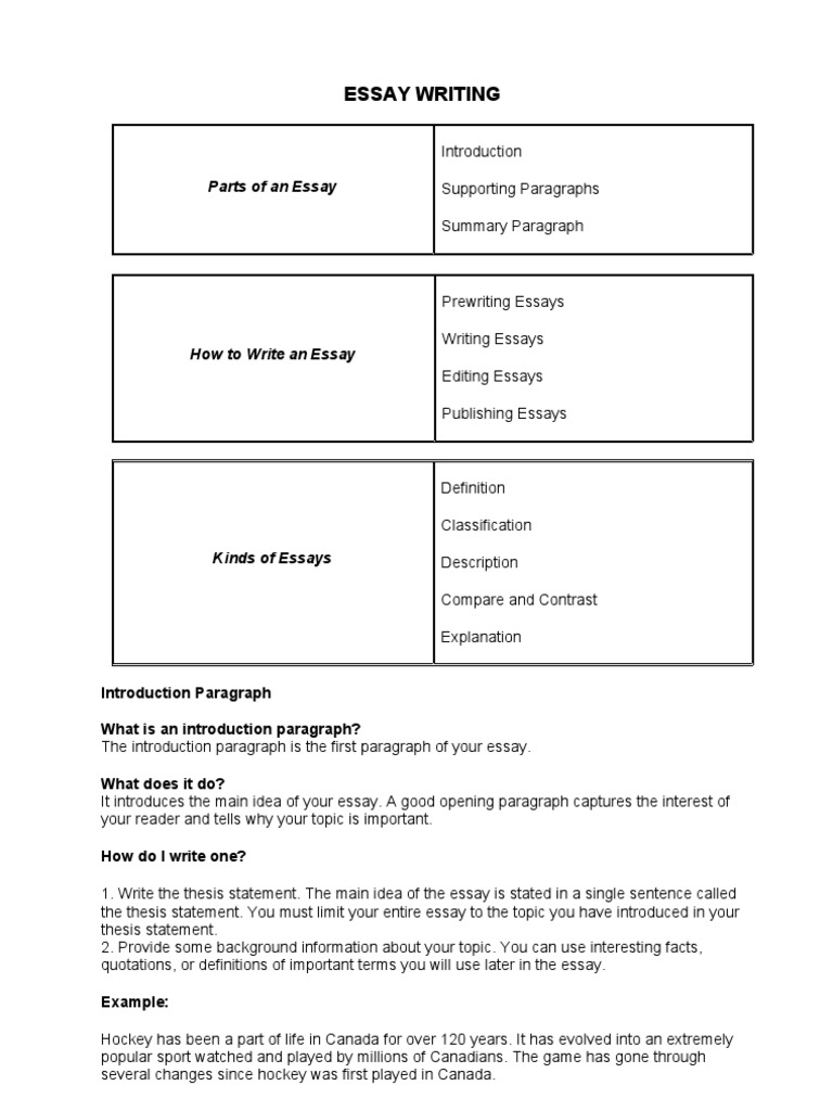 Comprehensive Guide to Essay Writing | PDF | Language Arts & Discipline ...