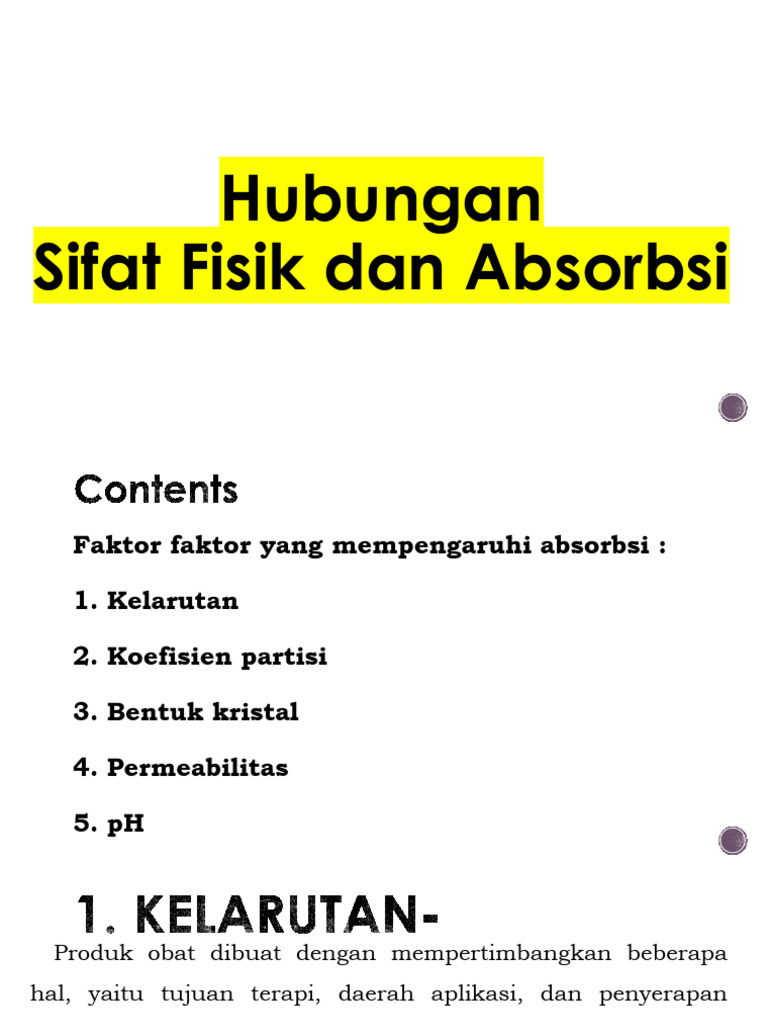 Hub Sifat Fisik Dengan Absorpsi | PDF